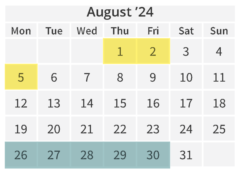 Academic Calendar - Stern Center for Language and Learning
